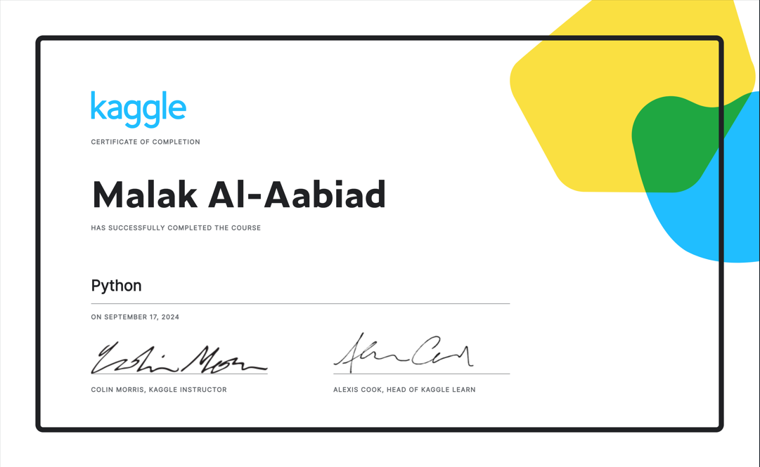 My Certificates My Certificates
